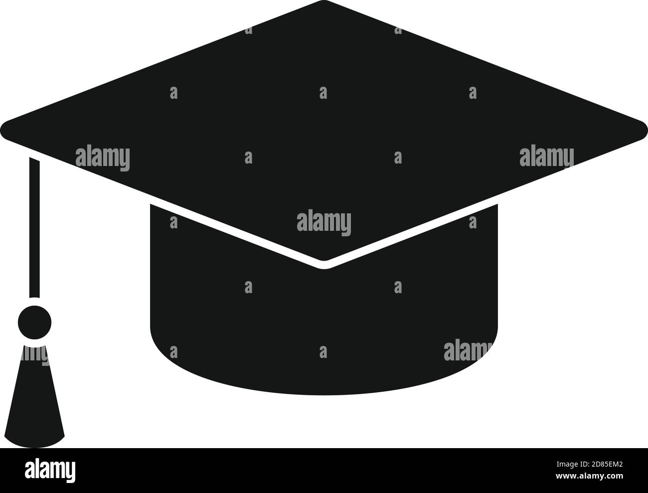 Graduation hat icon, simple style Stock Vector Image & Art - Alamy