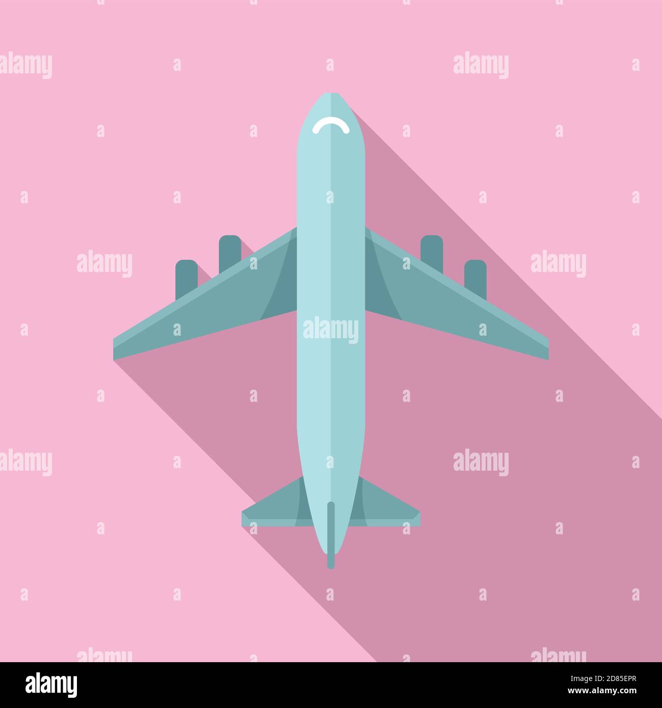 Airplane icon, flat style Stock Vector Image & Art - Alamy