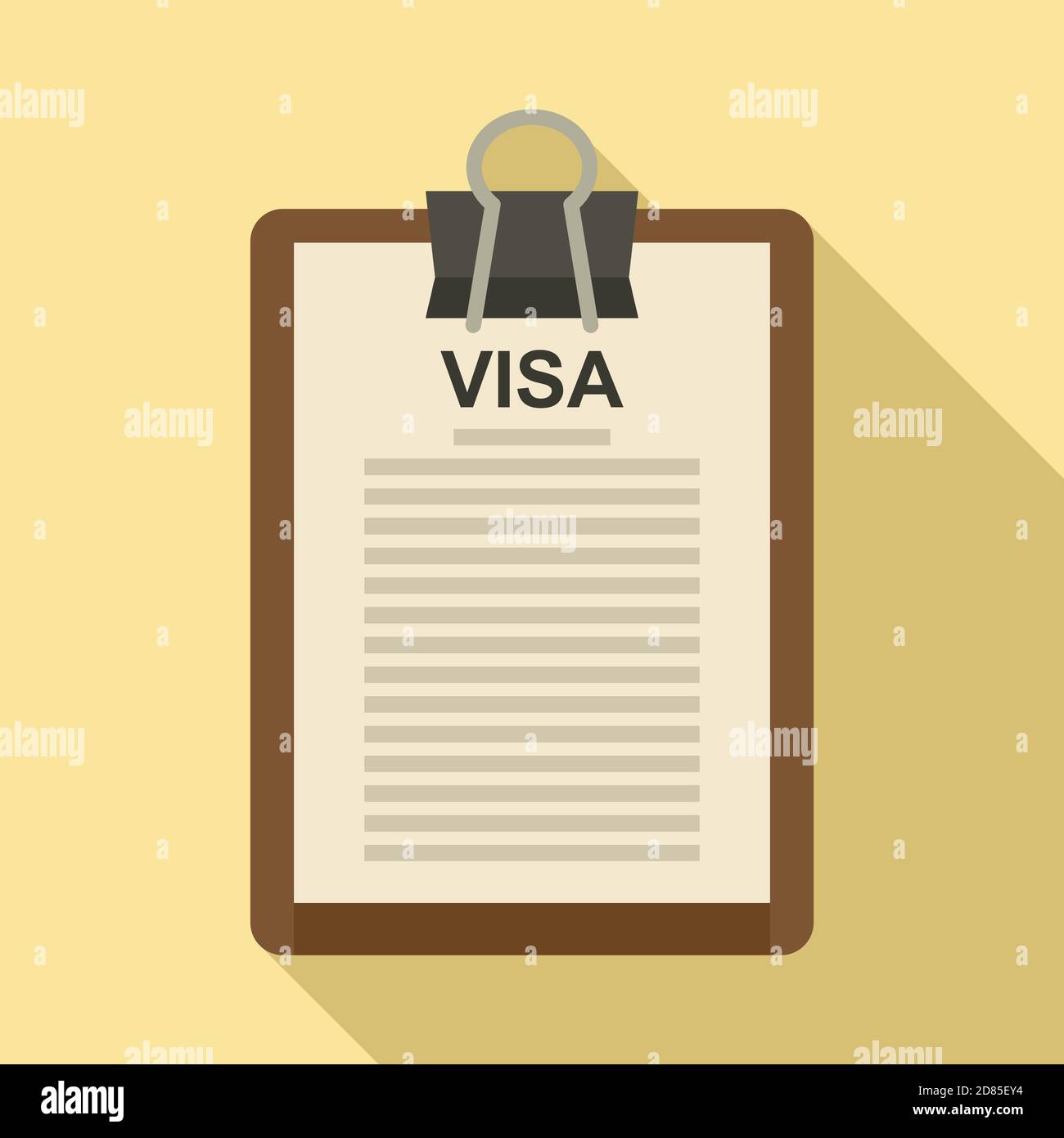 Visa control icon, flat style Stock Vector Image & Art - Alamy
