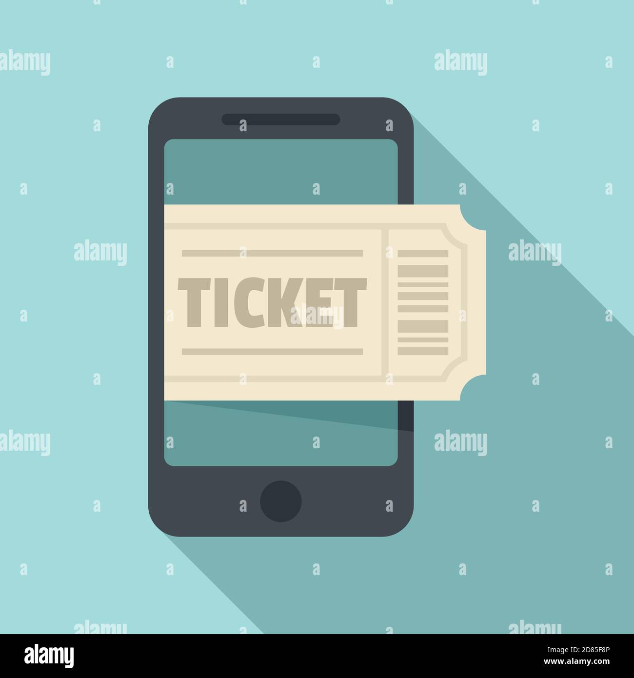 Online cinema ticket order Stock Vector Images - Alamy