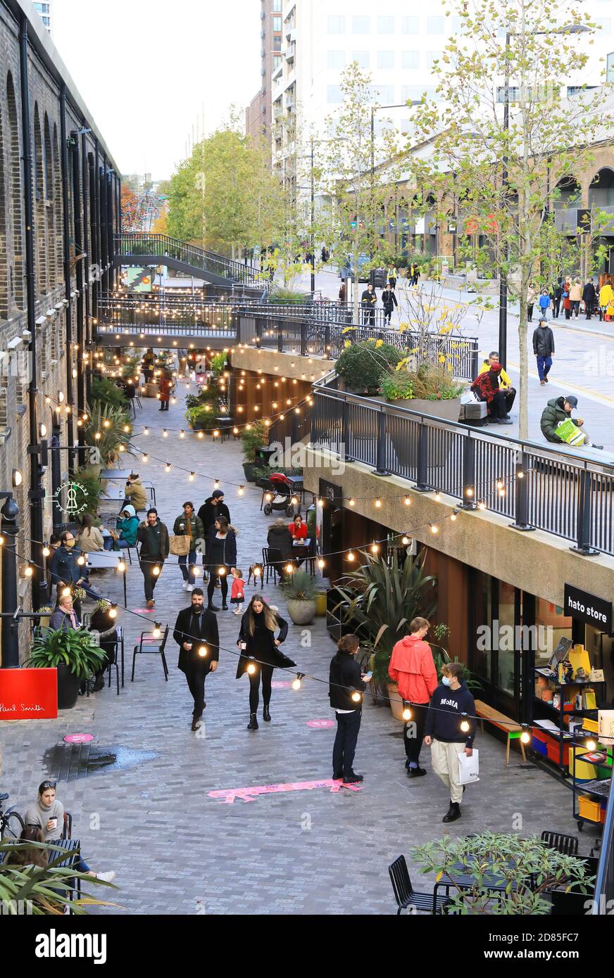 Stable Street at CDY, Kings Cross in autumn weather, in north London ...
