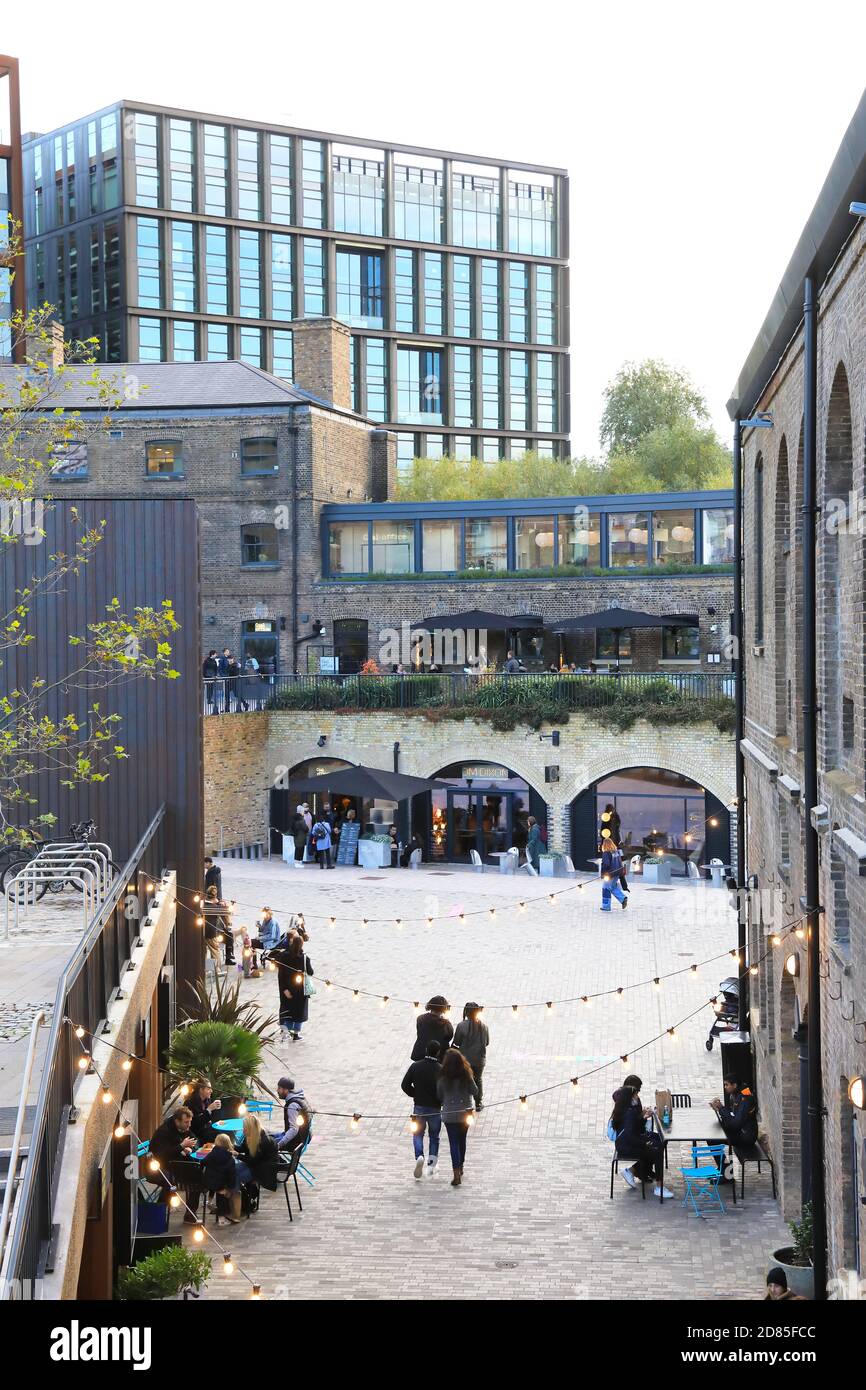 Stable Street at CDY, Kings Cross in autumn weather, in north London ...