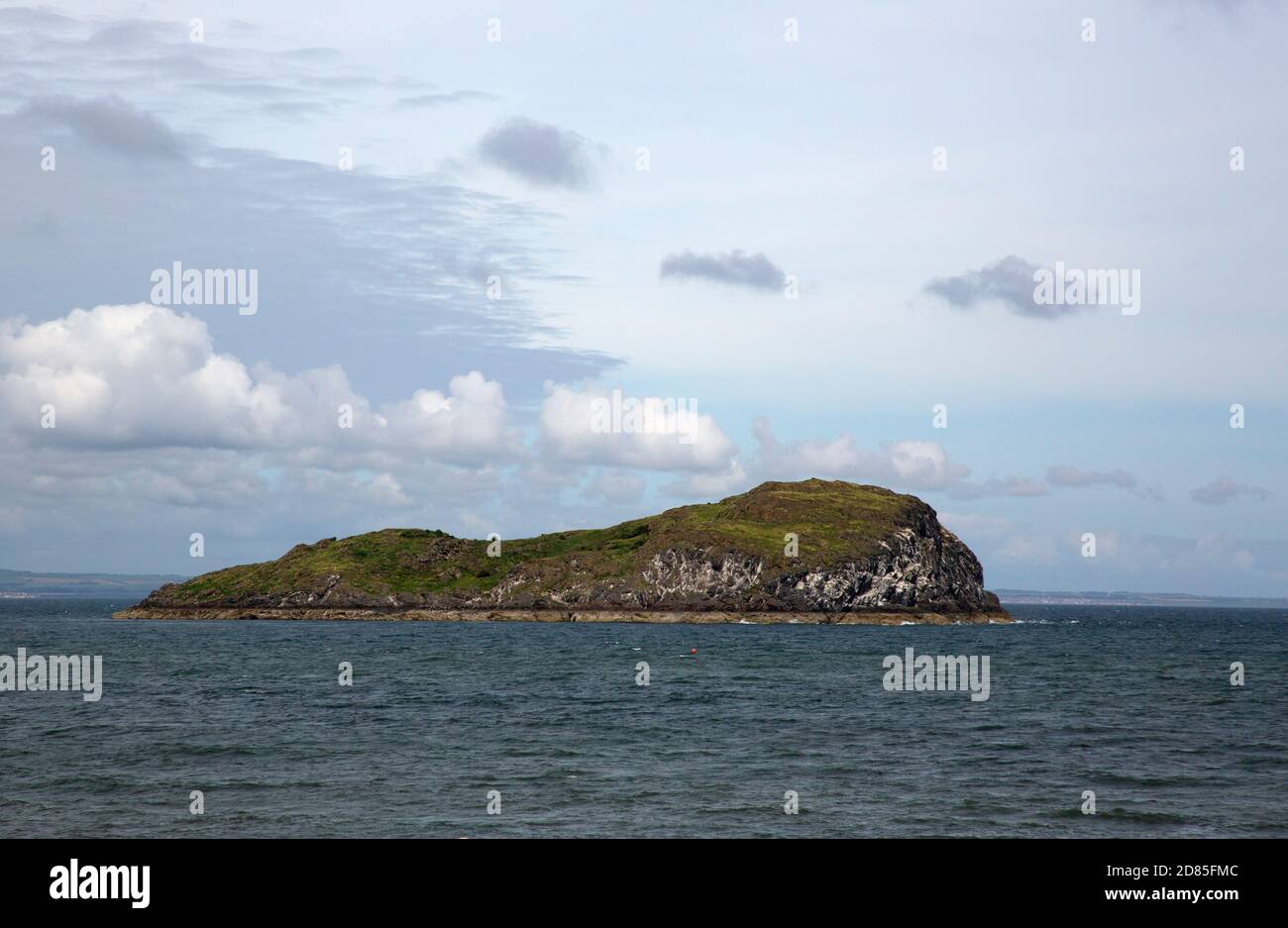 Island of Craigleith from beach at North Berwick, East Lothian ...