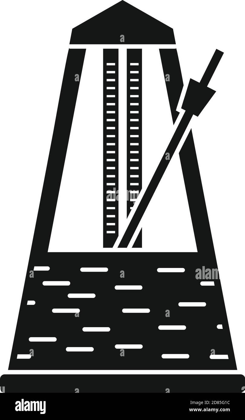 Metronome symbol Black and White Stock Photos & Images - Alamy