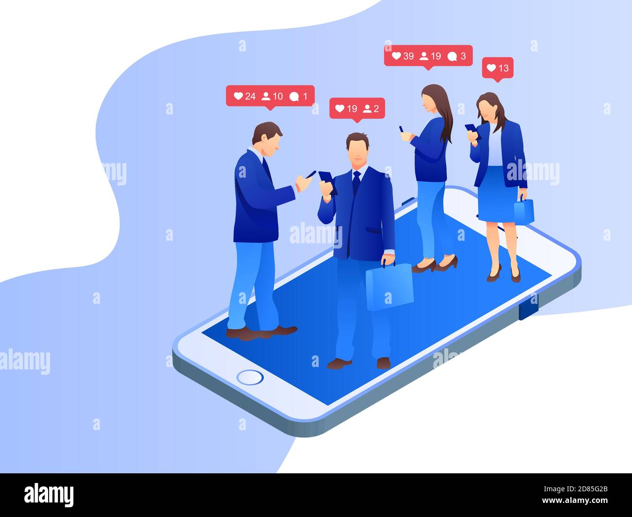 Different social platforms Stock Vector Images - Alamy