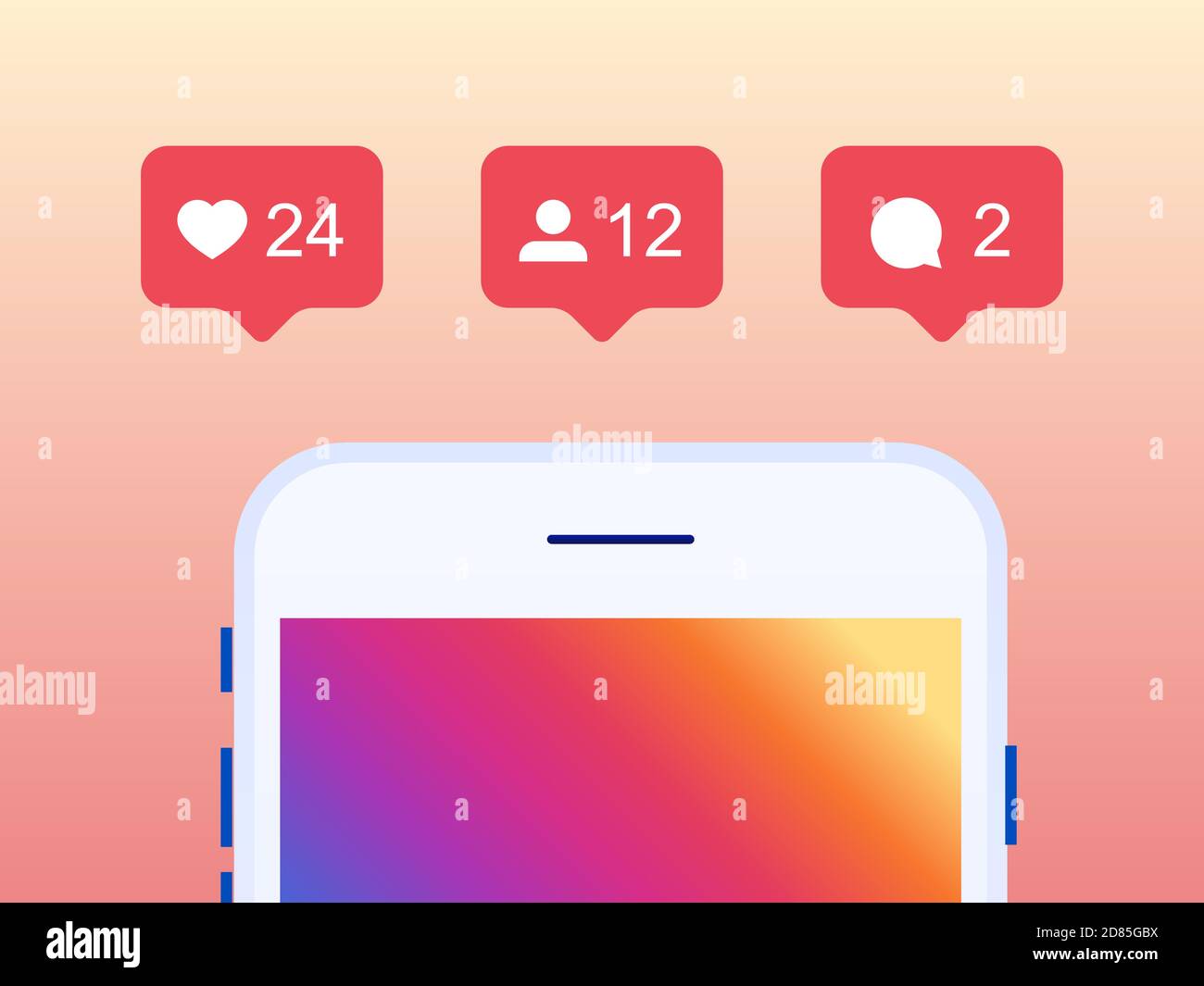 Mobile phone with online communication and connection. People ...