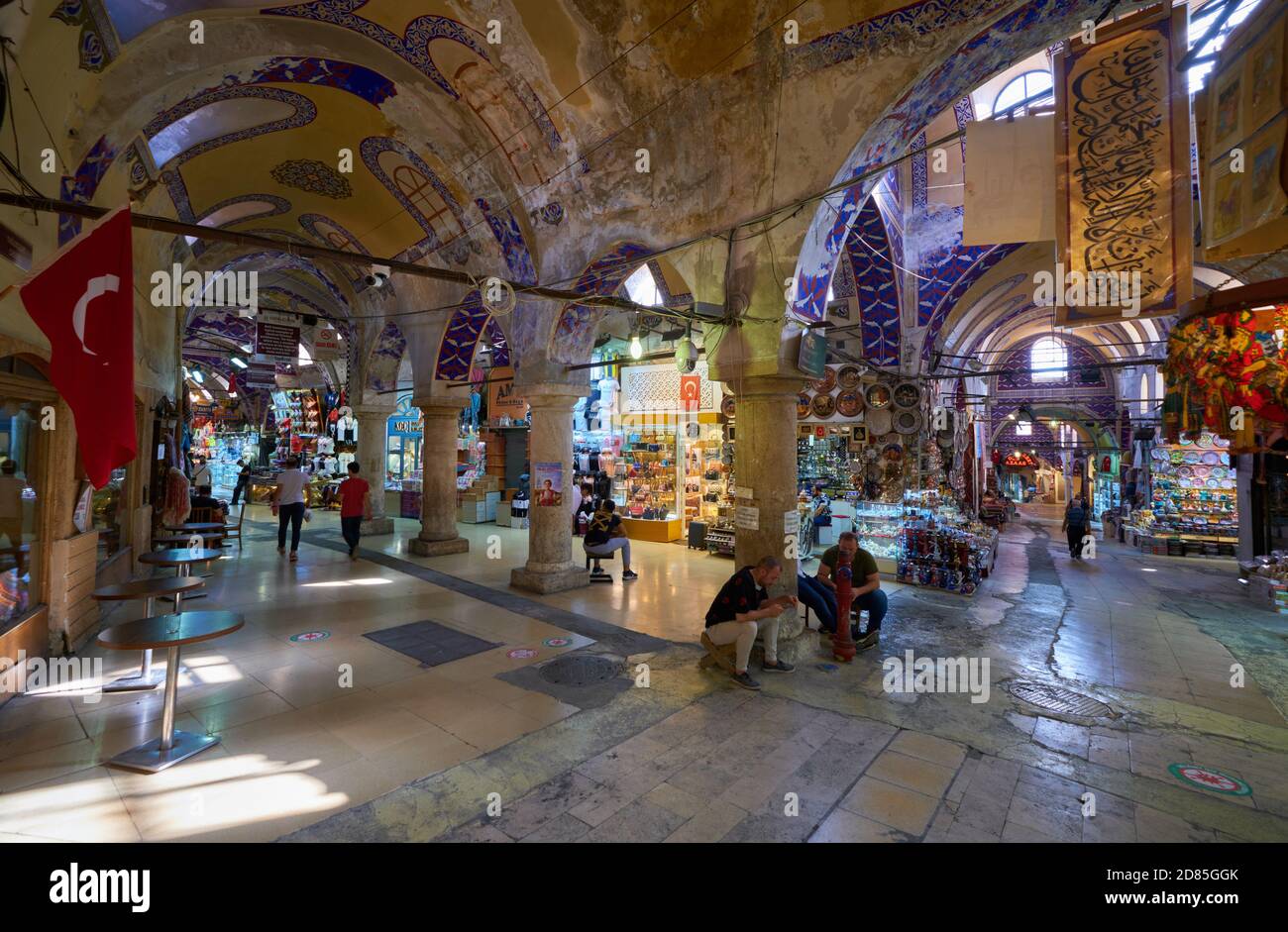 Ancient turkish Grand Bazaar, Istanbul Stock Photo - Alamy