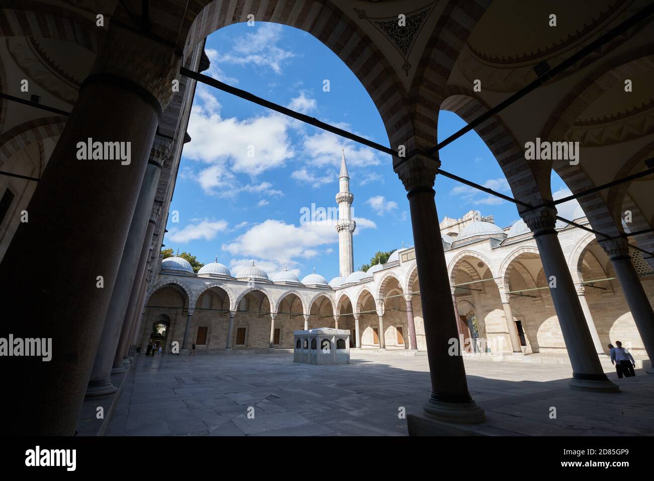 Suleymaniye Mosque Courtyard Arches, Istanbul Stock Photo - Alamy