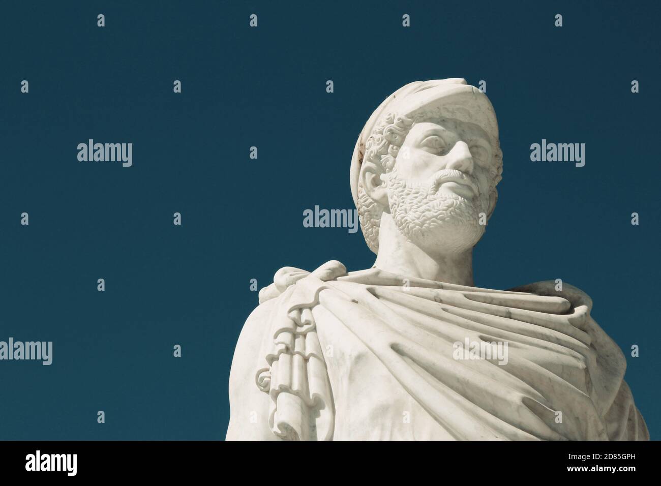 Athens, Greece, statue of Pericles, general of Athens during its golden ...