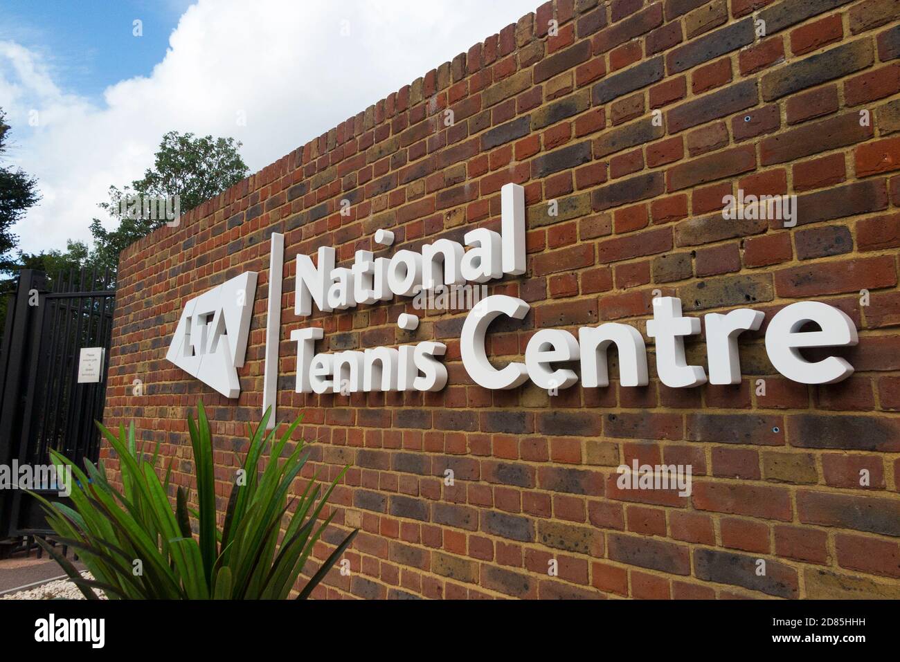 Entrance with updated sign / logo / signage for the LTA at the National ...