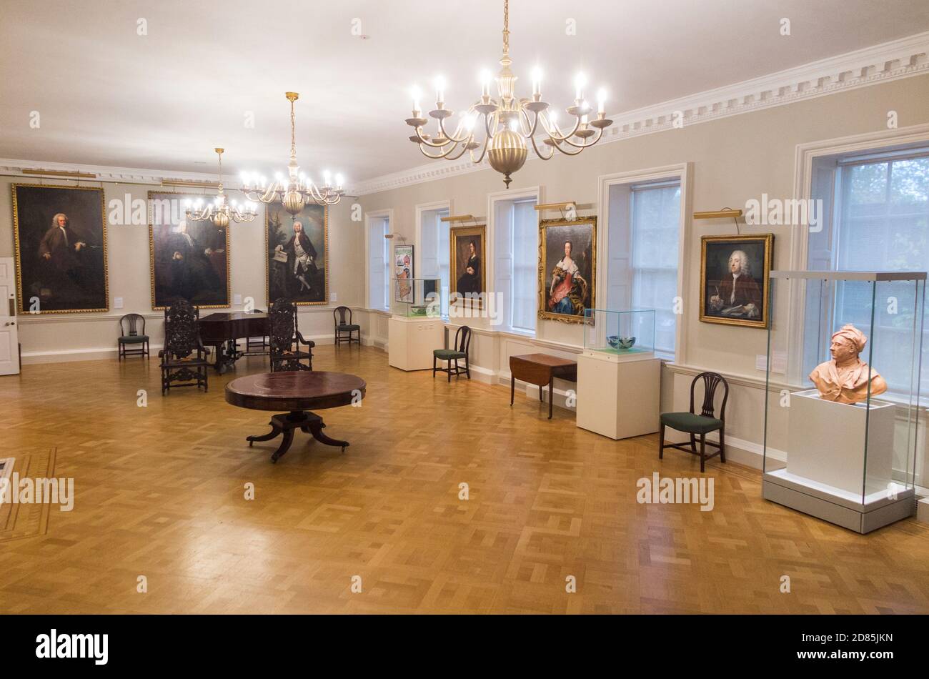 The Picture Gallery with a display of impressive paintings and artwork ...