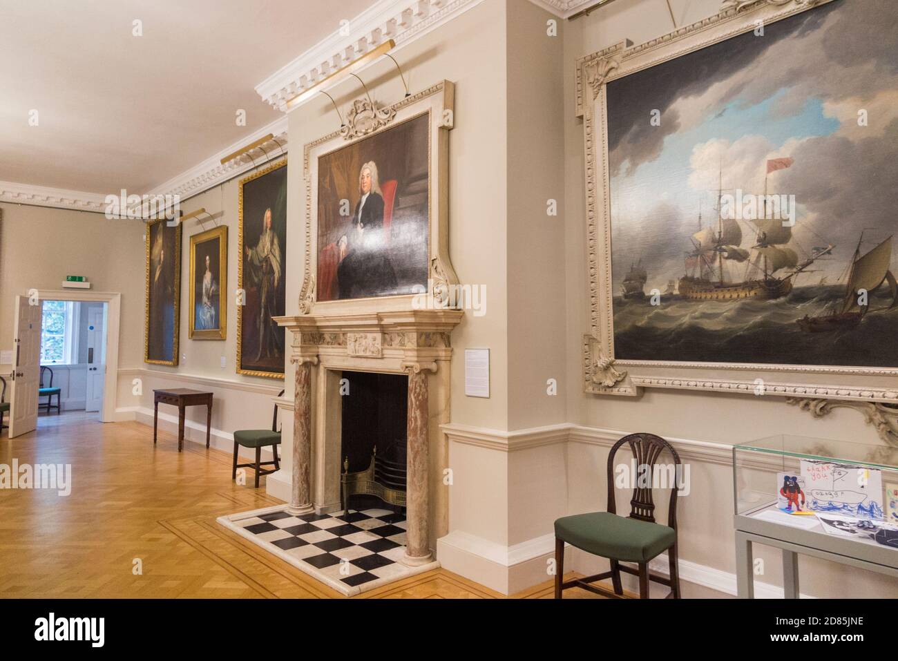 The Picture Gallery with a display of impressive paintings and artwork ...