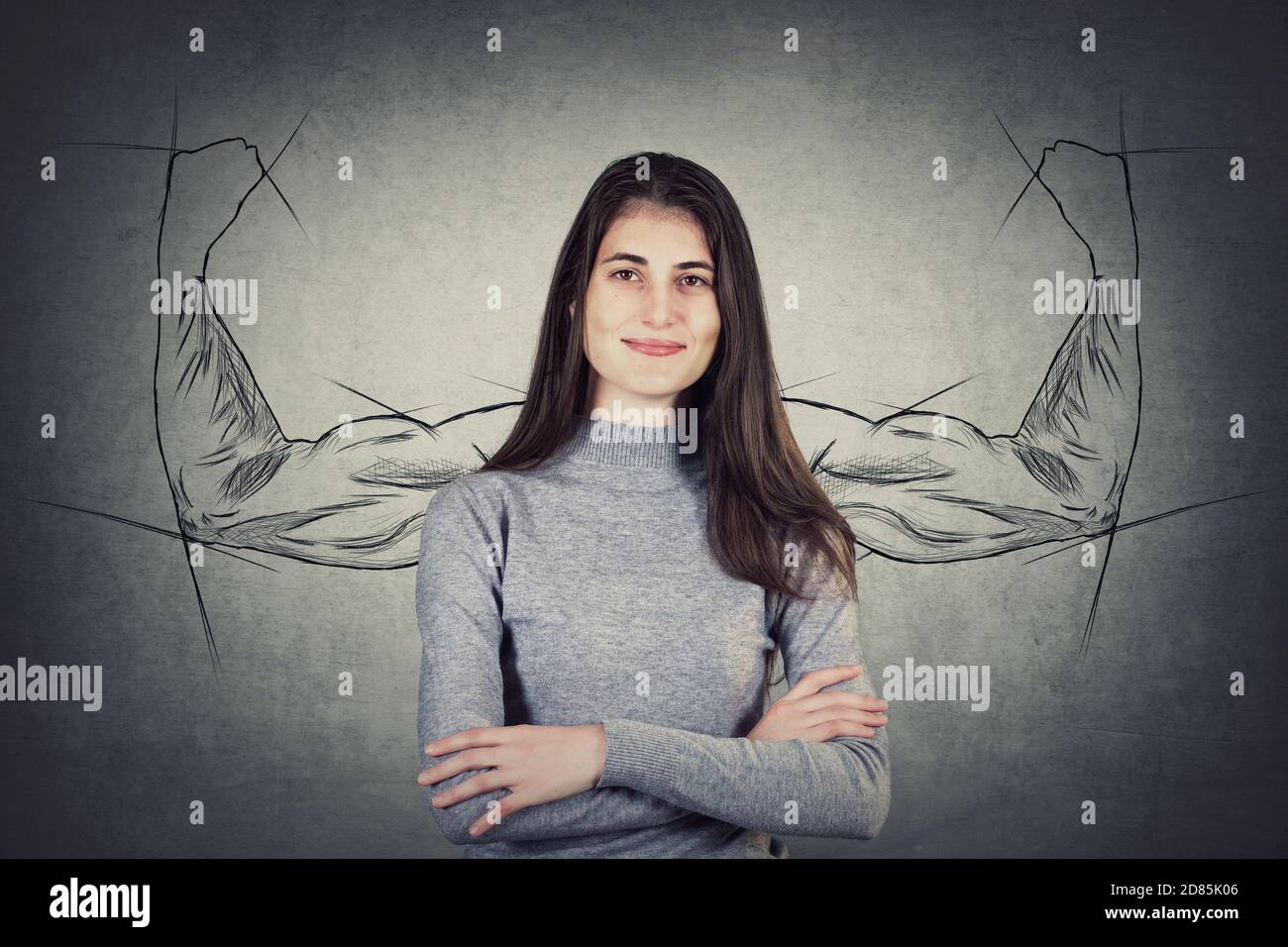 Strong confidence muscle hi-res stock photography and images - Alamy