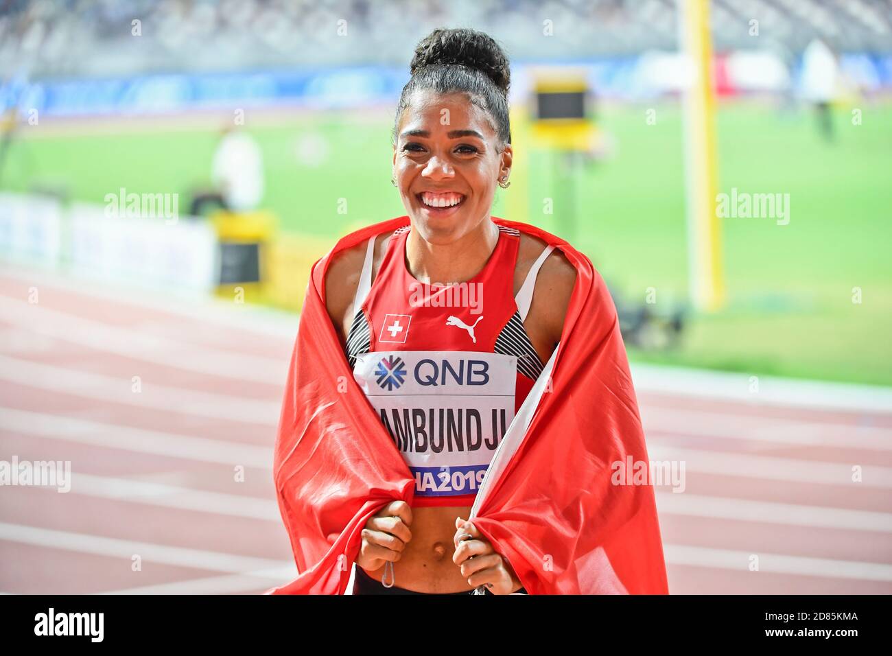 Mujinga Kambundji (Switzerland). 200 metres Bronze Medal. IAAF World ...