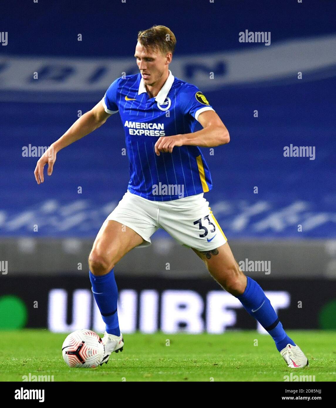 Brighton and Hove Albion's Dan Burn during the Premier League match at ...
