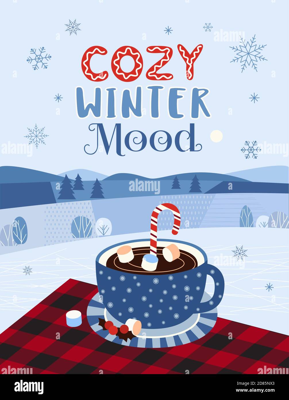 Warm up hot chocolate Stock Vector Images - Alamy