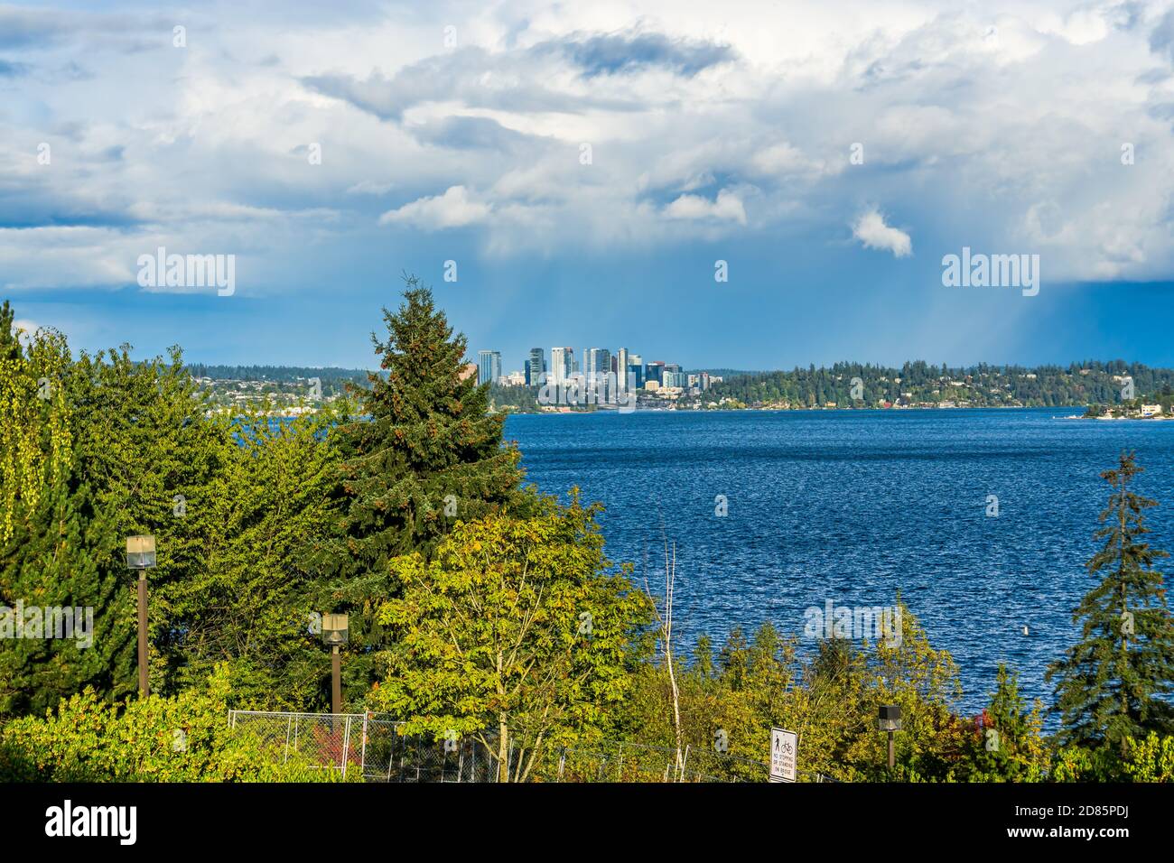A view of Bellevue across Lake Washington Stock Photo - Alamy