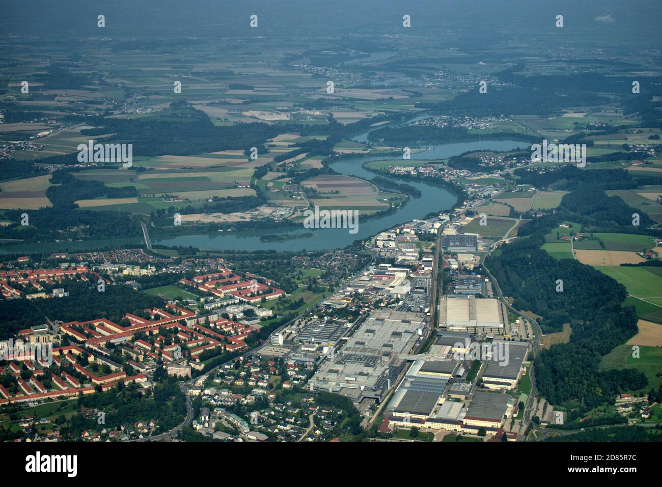 Steyr in Austria from above 12.9.2020 Stock Photo - Alamy
