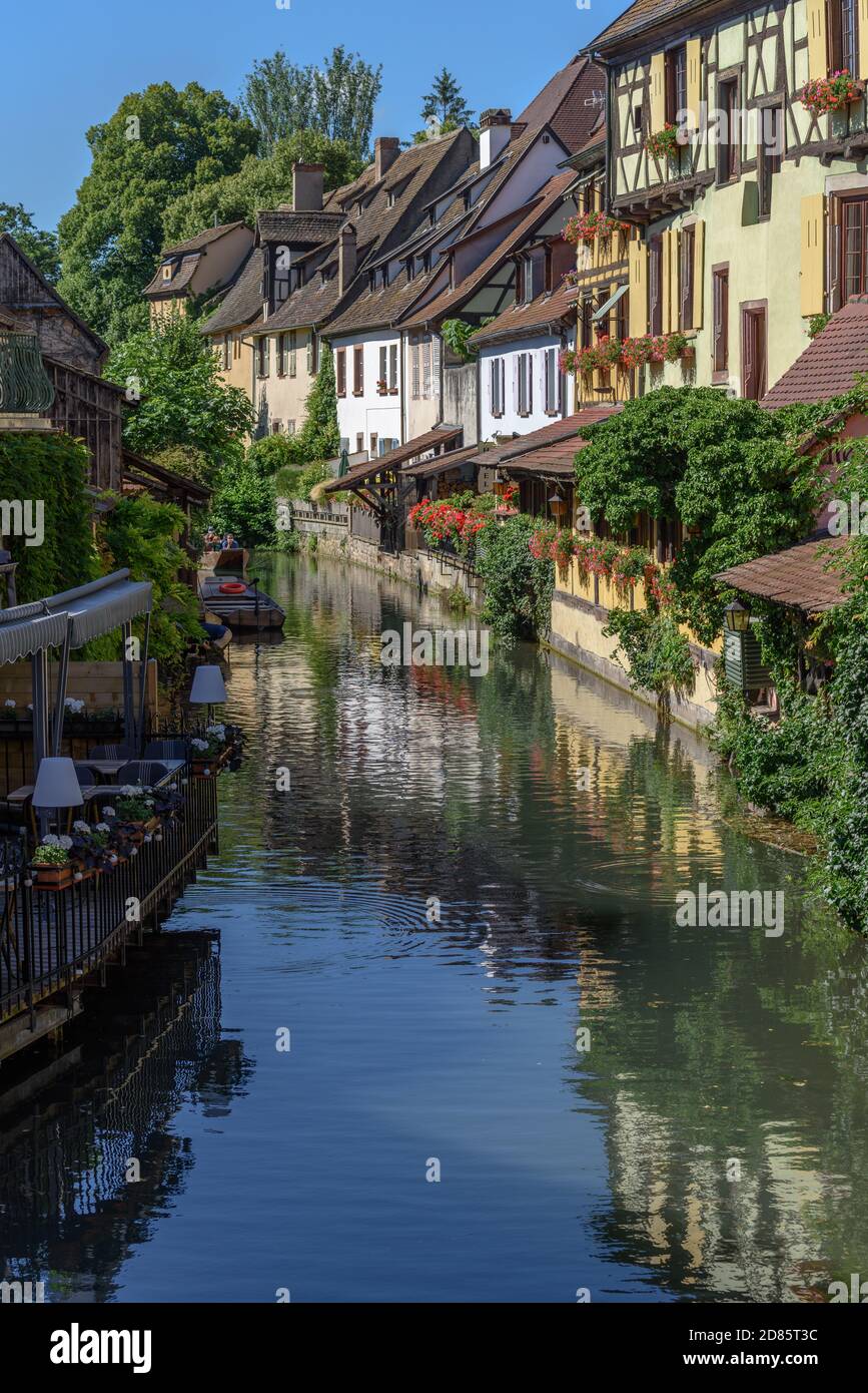 Colmar is a picturesque old town with beautiful traditional half ...