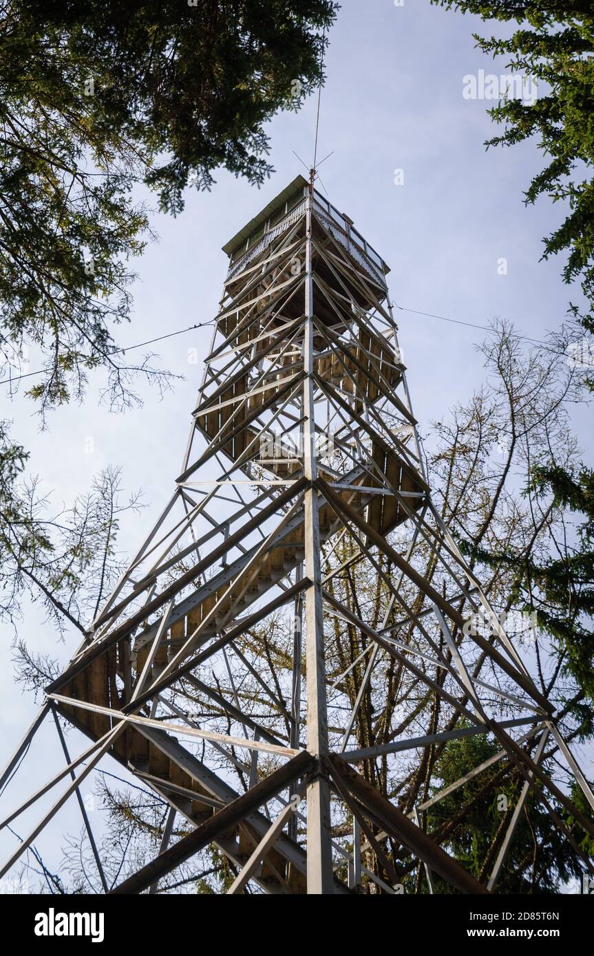 Allegheny National Forest's Fire Watchtower Stock Photo - Alamy