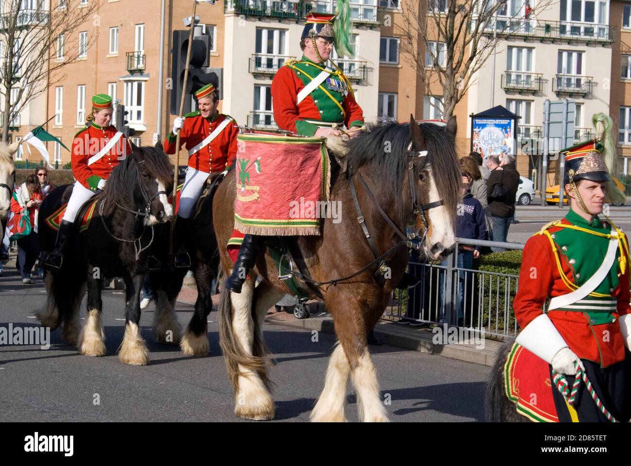 "welsh horse" St David’s day parade Cardiff South Wales Stock Photo - Alamy