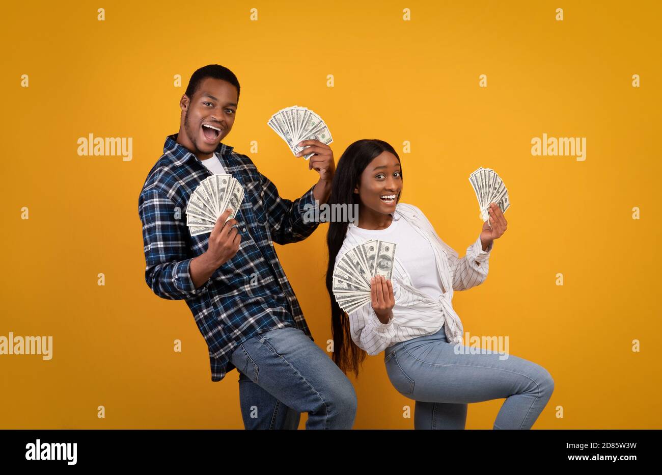 Get money, big win together and relationship Stock Photo - Alamy