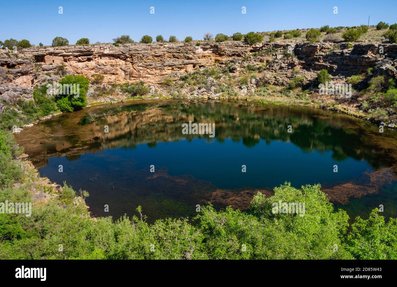 Montezuma Well unit of Montezuma Castle National Monument Stock Photo ...