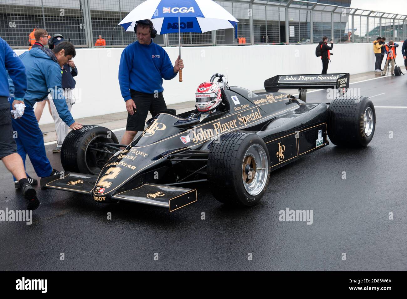 Katsuaki Kubota, Starting 7th in his Lotus 91/7, for the Sir Jackie ...