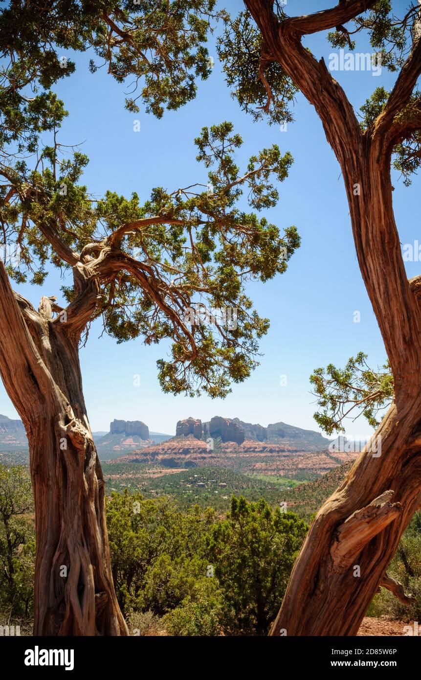 Landscape, Desert Buttes at Sedona, Arizona Stock Photo - Alamy