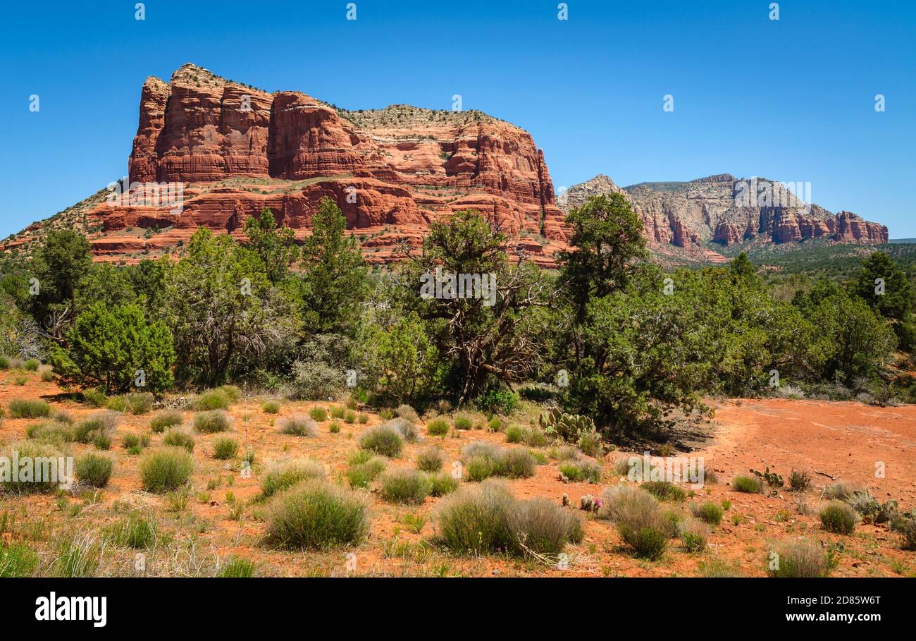 Landscape, Desert Buttes at Sedona, Arizona Stock Photo - Alamy