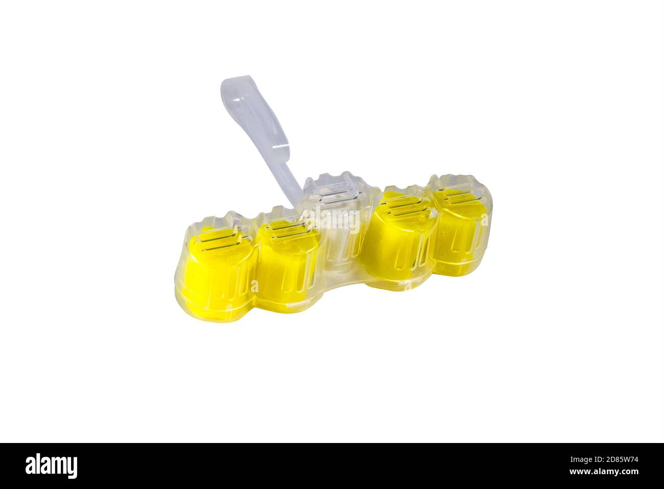 Toilet ball deodorizer rim block isolated on white background Stock ...