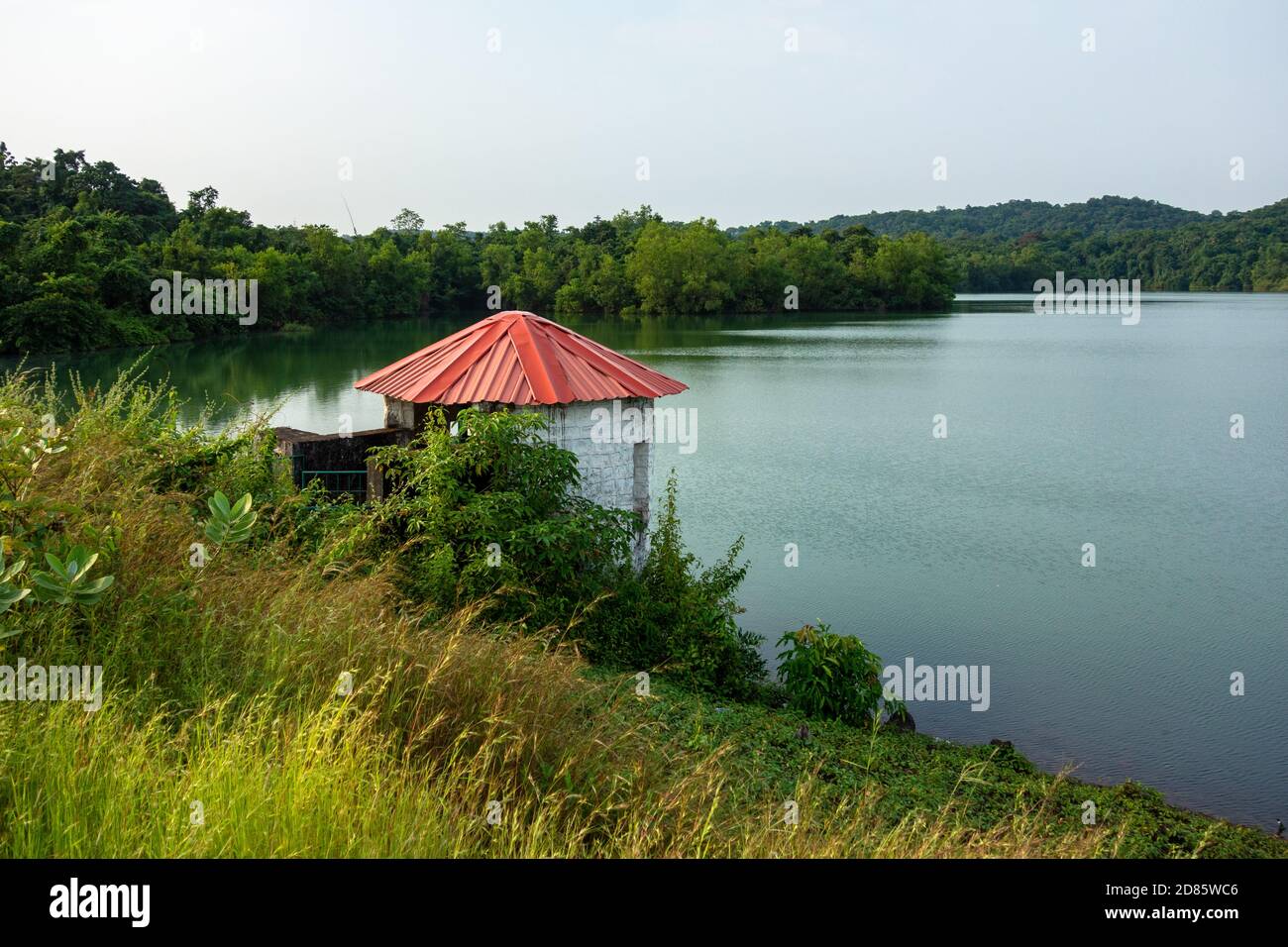 Scenic and secluded Moisal Dam in Rumbrem, Sanguem, Goa, India Stock ...