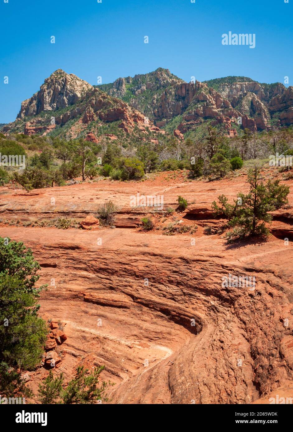 Landscape, Desert Buttes at Sedona, Arizona Stock Photo - Alamy