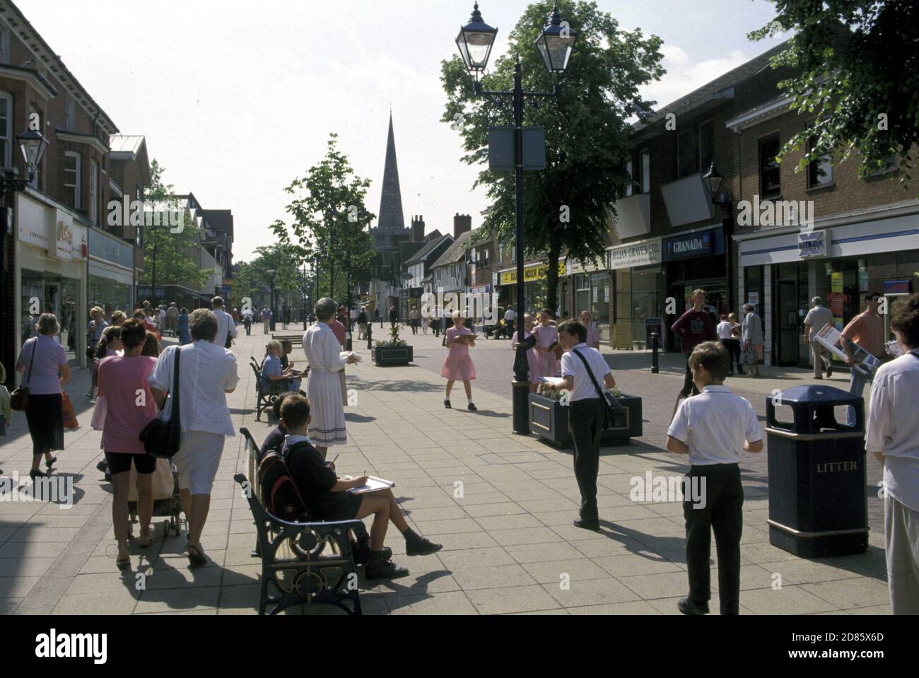 Solihull The High Street Stock Photo - Alamy