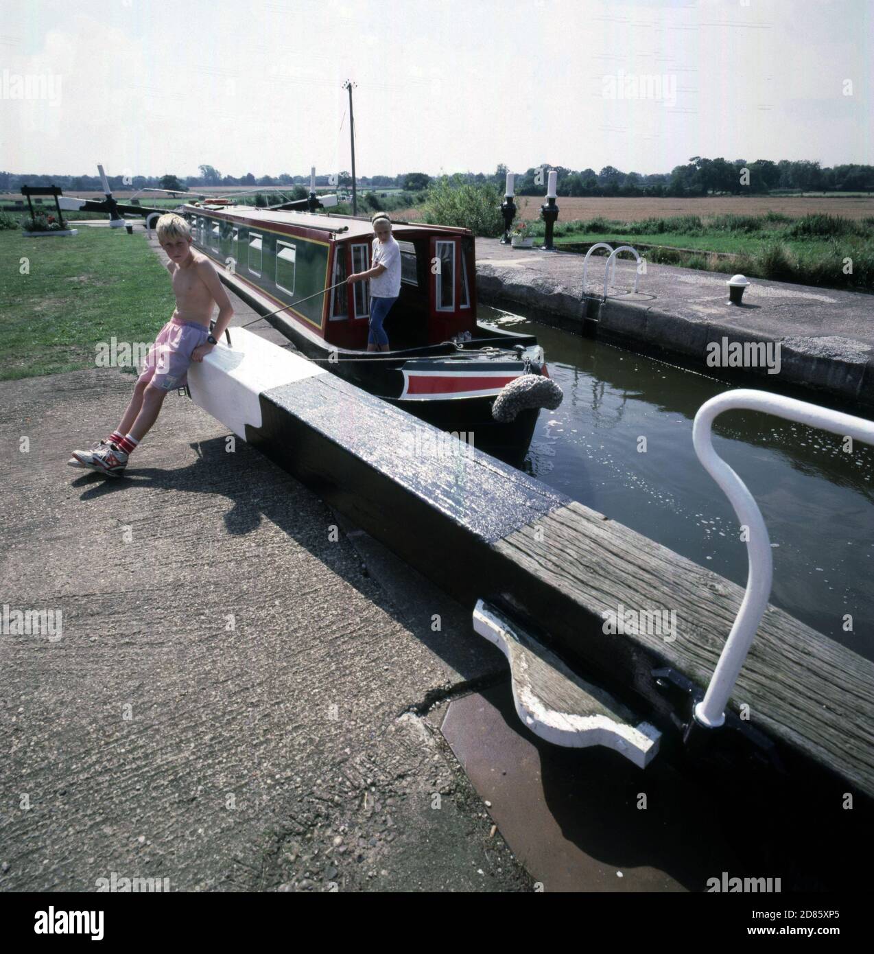 Activity at Knowle Locks Solihull Stock Photo - Alamy