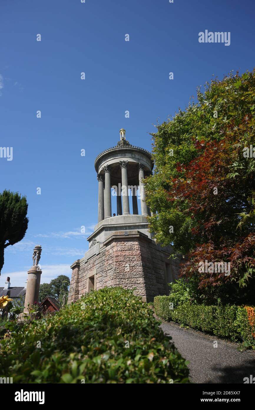 Burns monument memorial gardens hi-res stock photography and images - Alamy