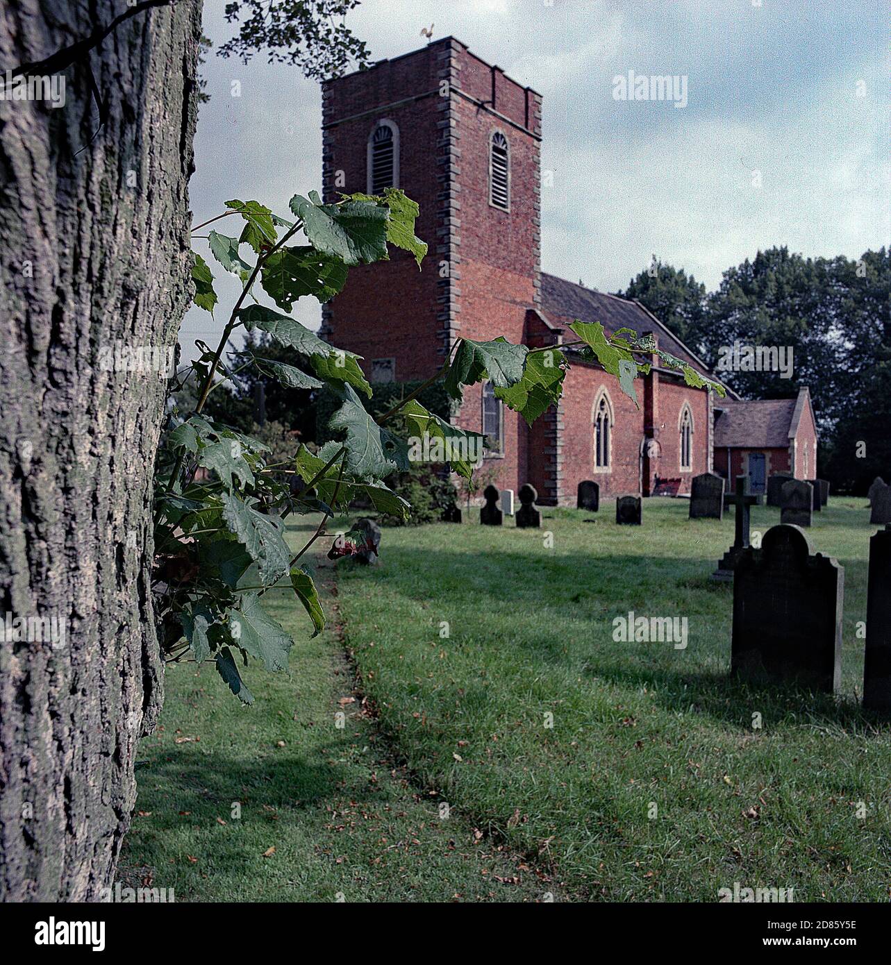 St Swithins the Barston Parish Church and cemetery Solihull Stock Photo ...