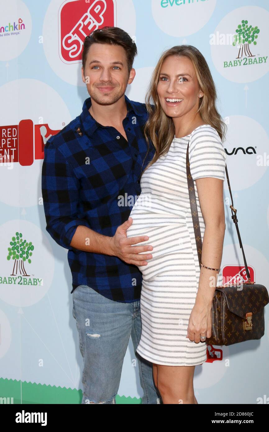 LOS ANGELES - SEP 23: Matt Lanter, Angela Stacy at the 6th Annual Red CARpet Safety Awareness ...