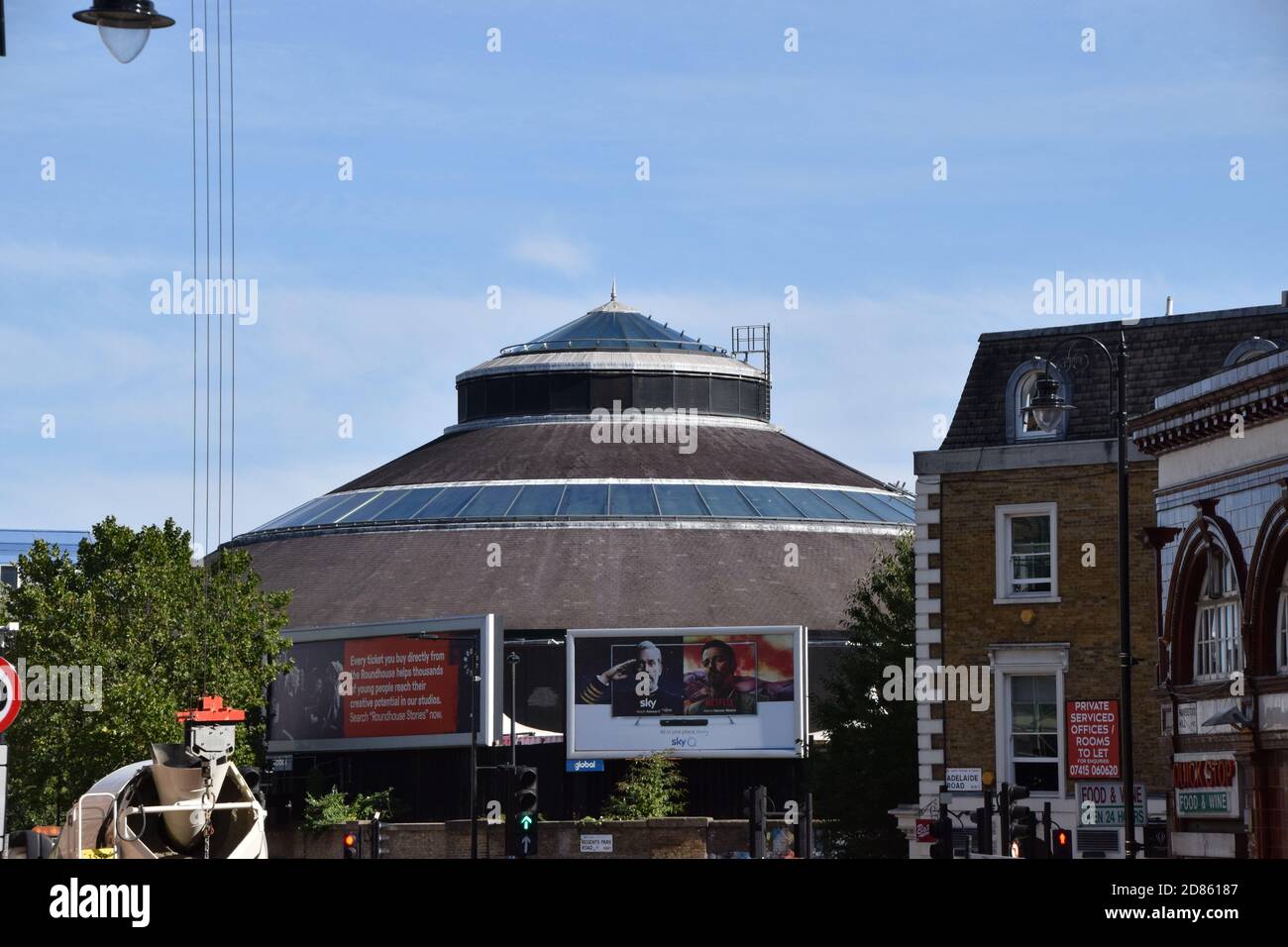 Roundhouse live music and arts venue, Camden, London Stock Photo - Alamy