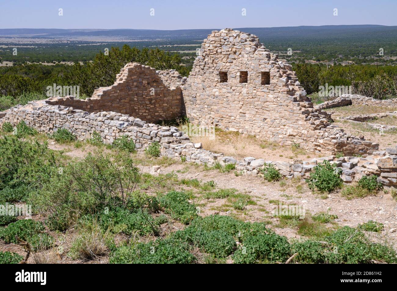 Gran Quivira Ruins at Salinas Pueblo Missions National Monument Stock ...