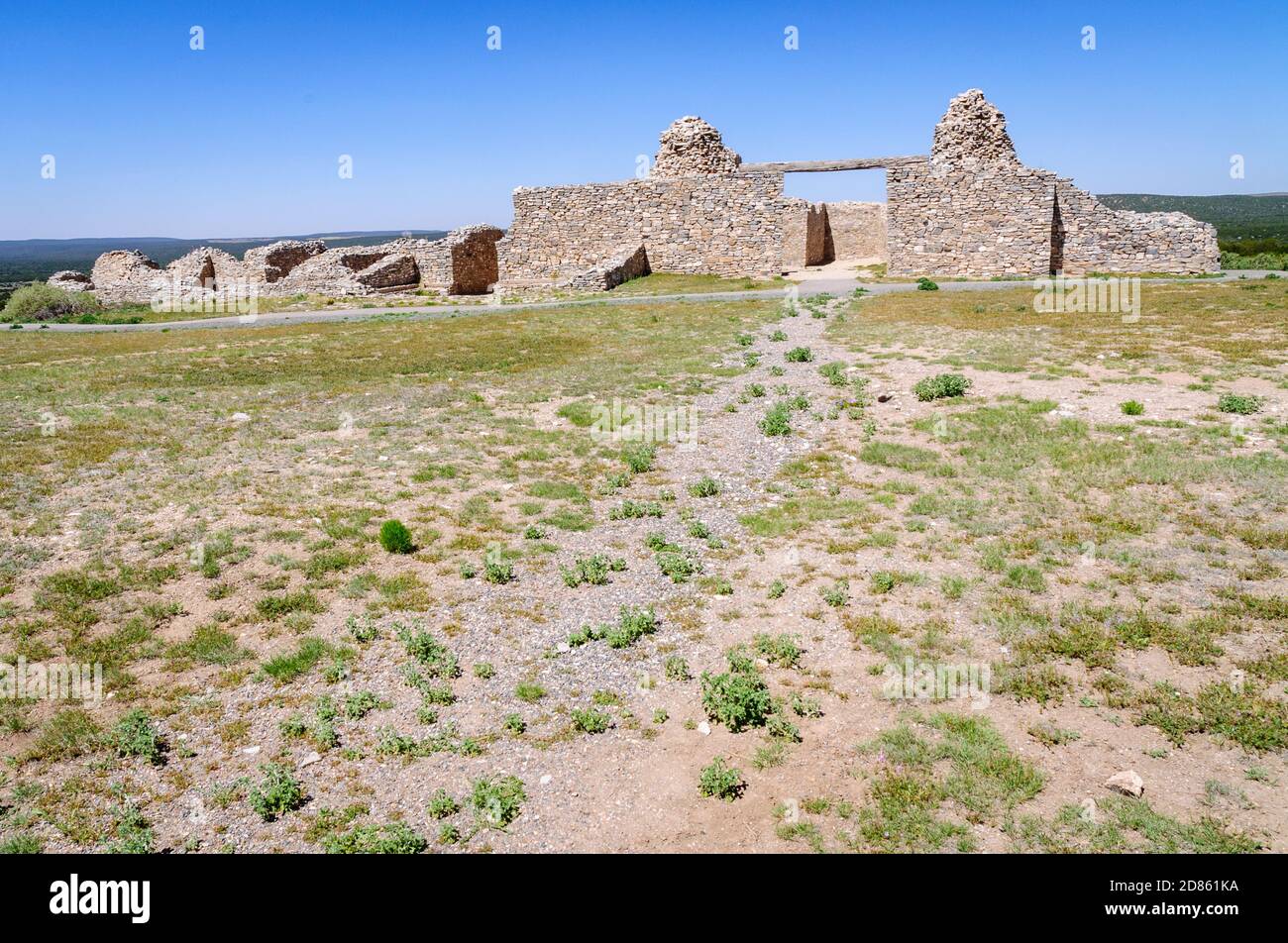 Gran Quivira Ruins at Salinas Pueblo Missions National Monument Stock ...