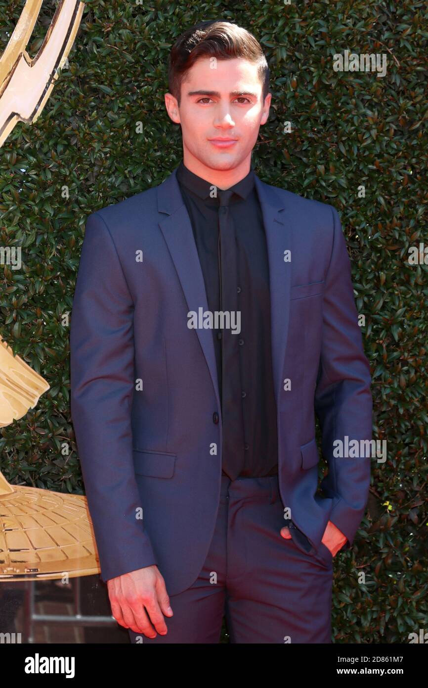 LOS ANGELES - APR 30: Max Ehrich at the 44th Daytime Emmy Awards ...