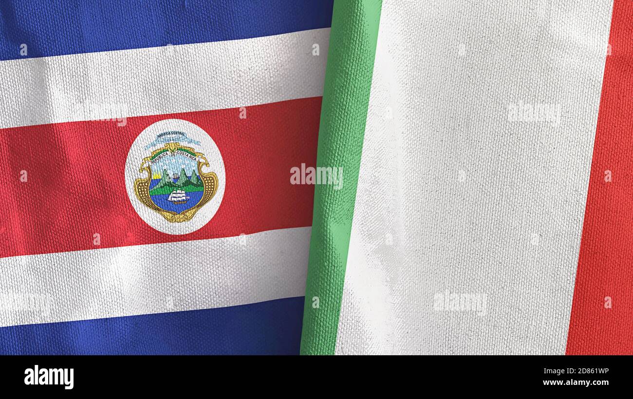 Costa rica italy flag hi-res stock photography and images - Alamy