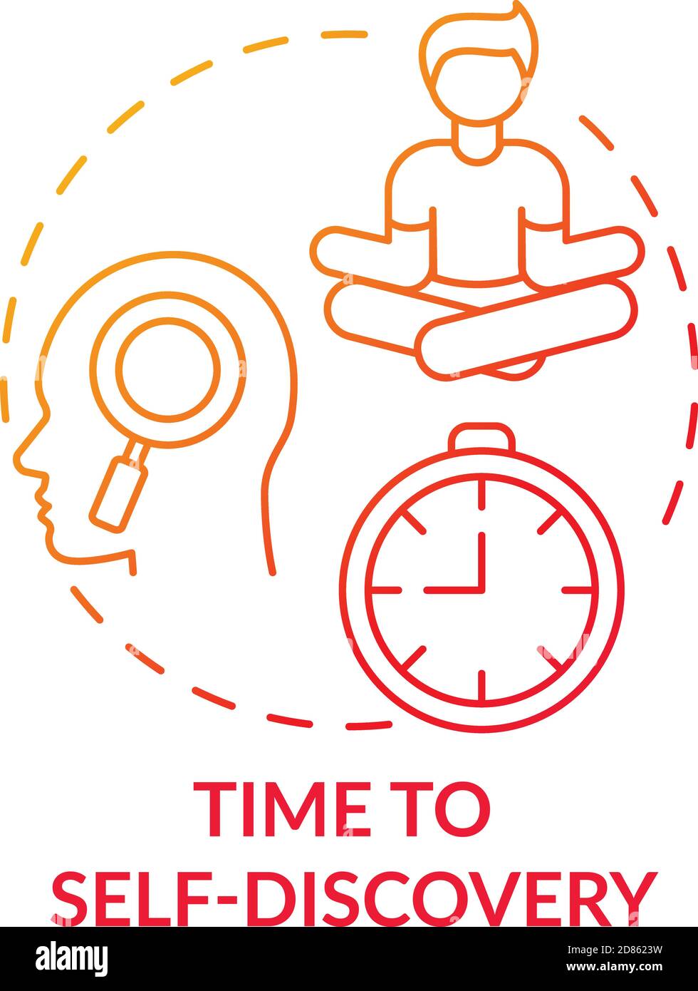 Time to self discovery concept icon Stock Vector Image & Art - Alamy Time to self discovery concept icon Stock Vector Image & Art - Alamy