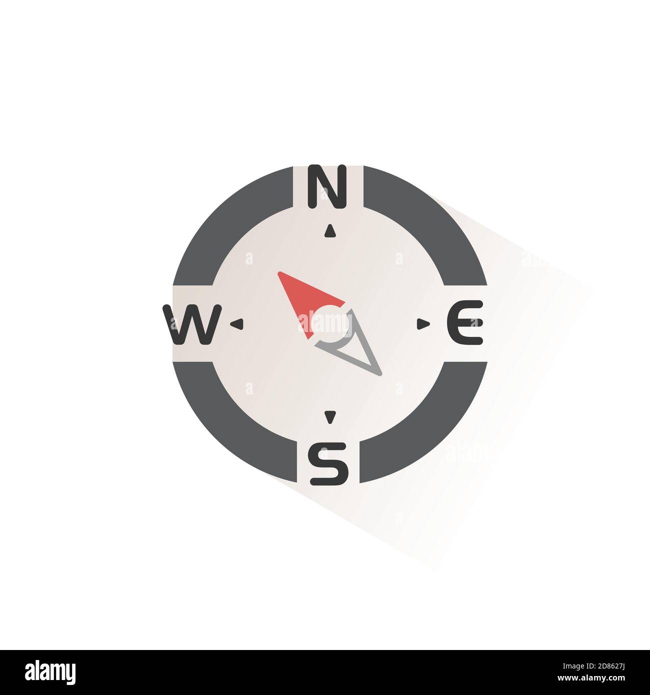 Compass. North west direction. Isolated color icon. Weather glyph ...