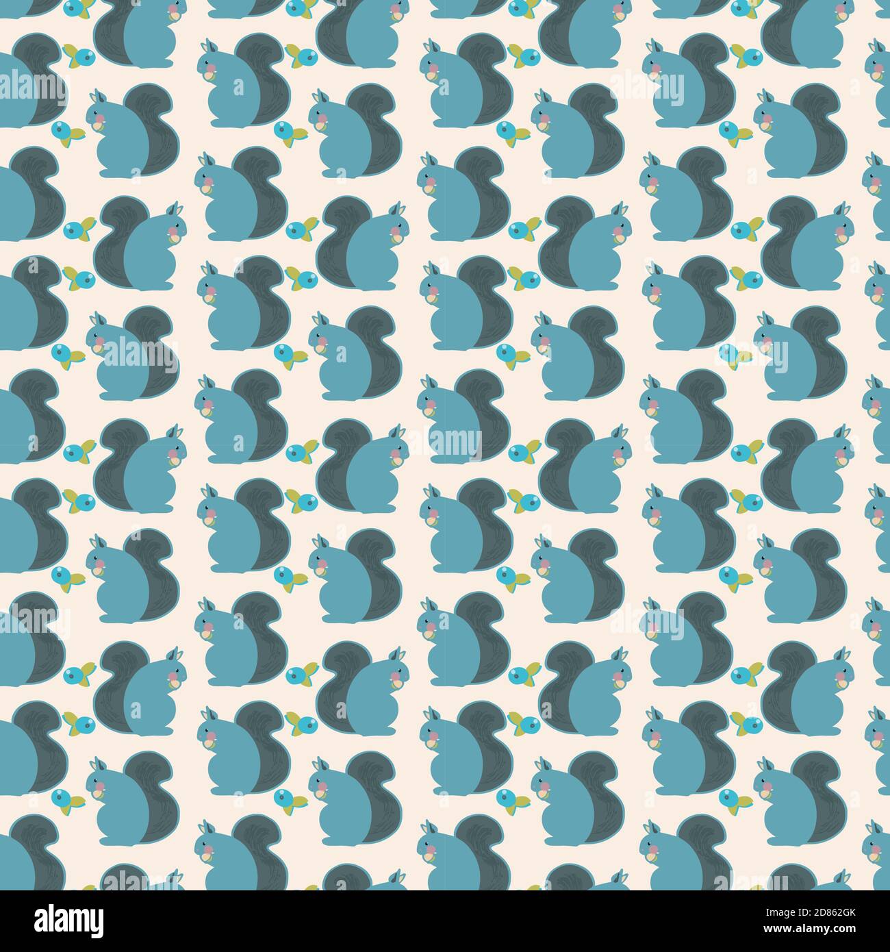 Stylized Squirrel Vector