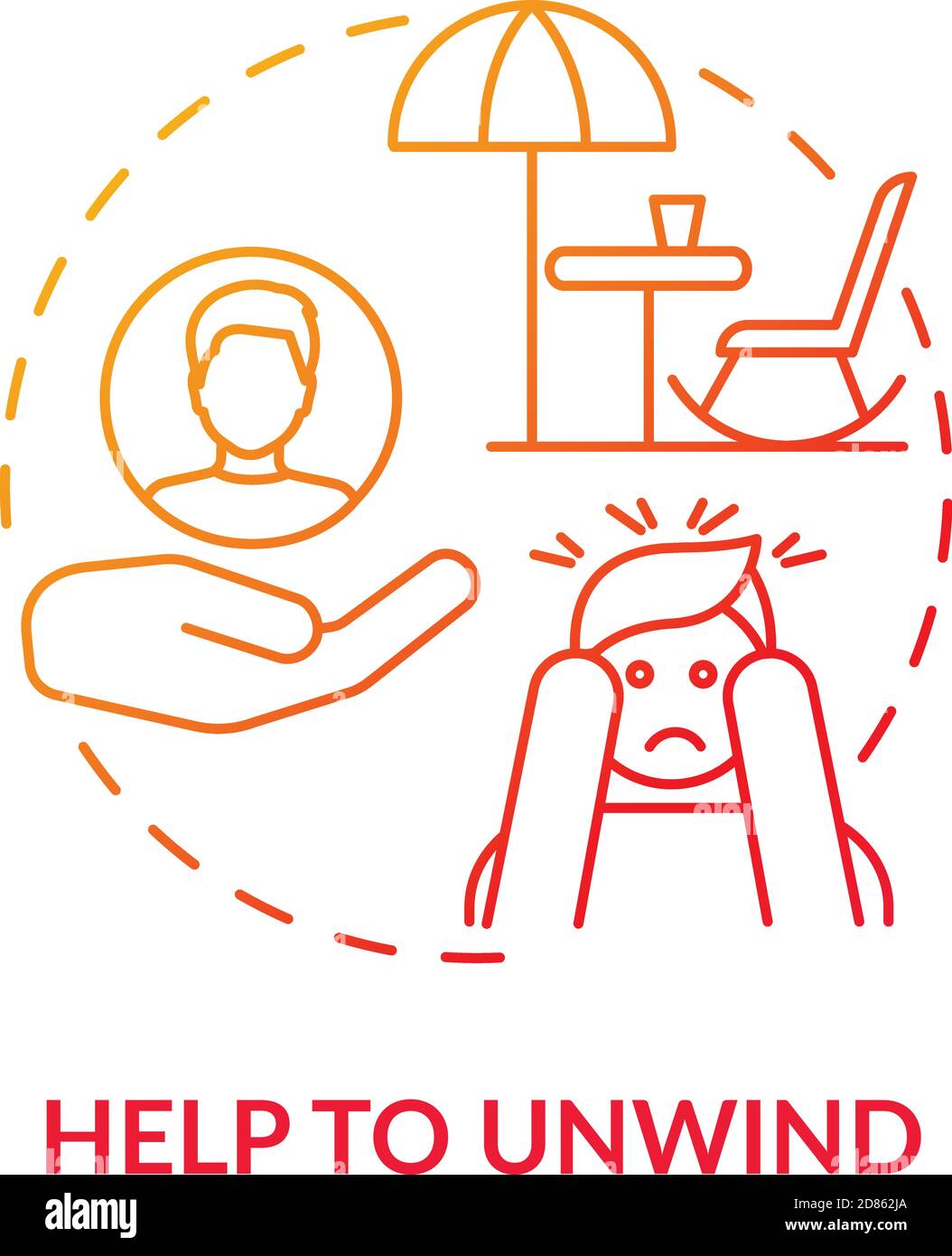 To unwind Stock Vector Images - Alamy