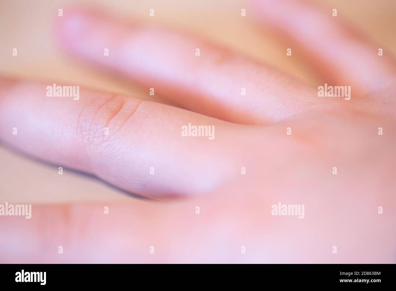 Child hand with spread fingers, four fingers, close up image Stock ...