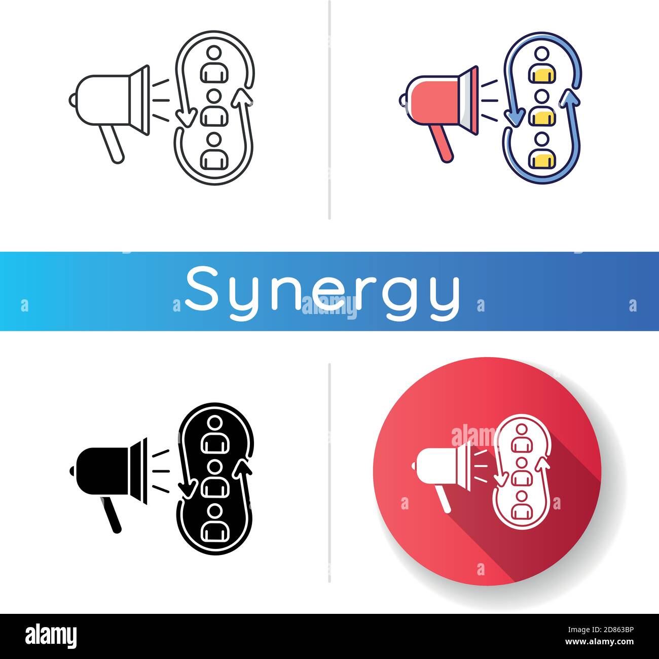 Marketing synergy icon Stock Vector Image & Art - Alamy