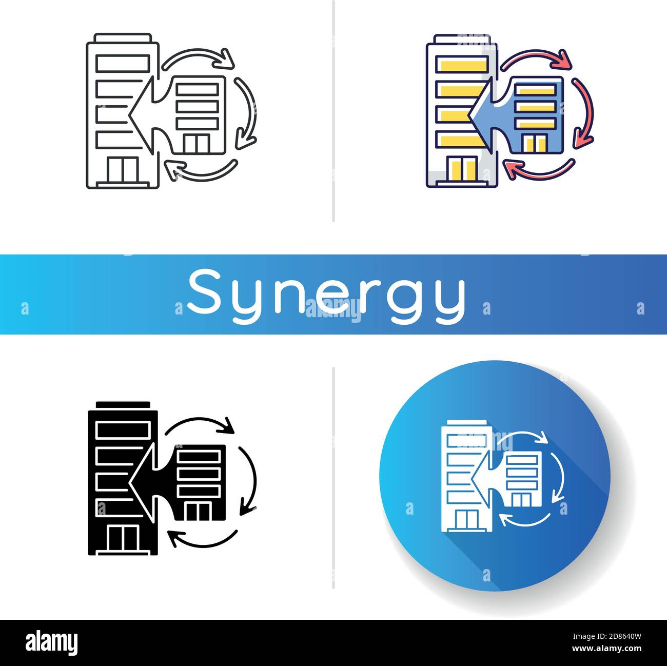 Corporate synergy icon Stock Vector Image & Art - Alamy